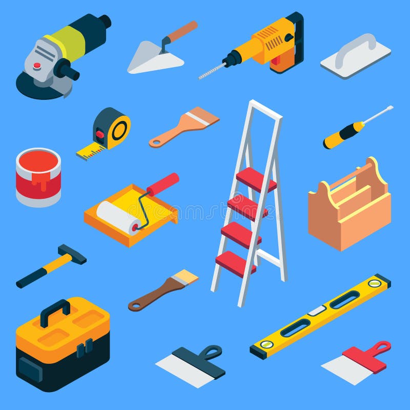 Isometric Paintbrush Stock Illustrations – 2,044 Isometric Paintbrush ...