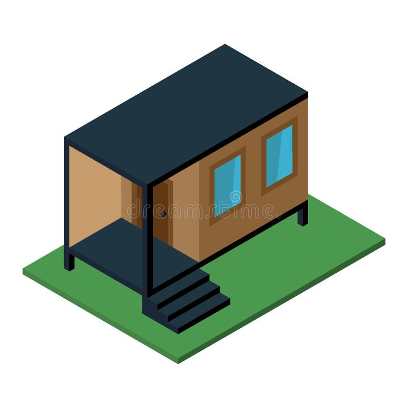 Isometric Tiny House Stock Illustrations – 616 Isometric Tiny House ...