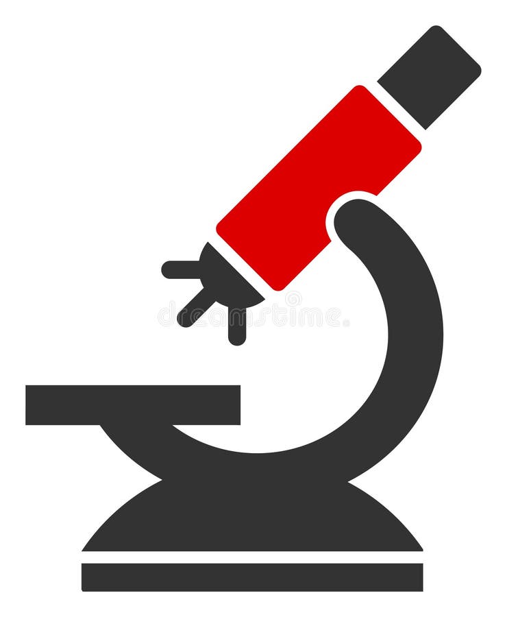 Vector Microscope Warning Triangle Sign Icon Stock Illustration ...