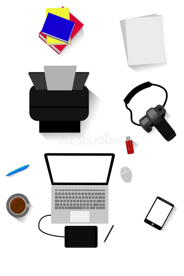 Printer Top View Stock Illustrations – 391 Printer Top View Stock ...