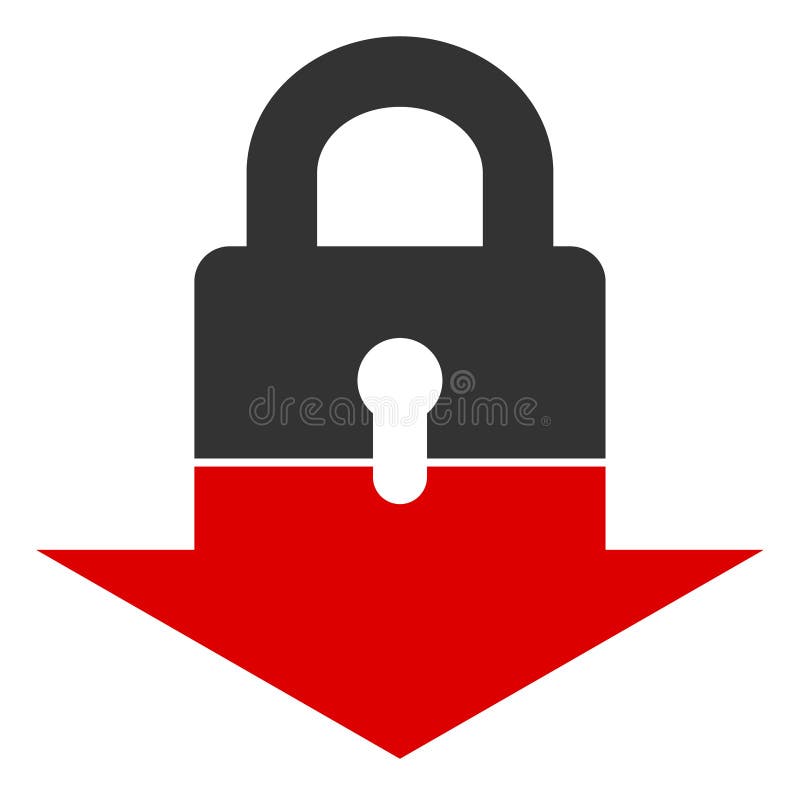 Vector Flat Lockdown Icon stock vector. Illustration of coded - 181098874