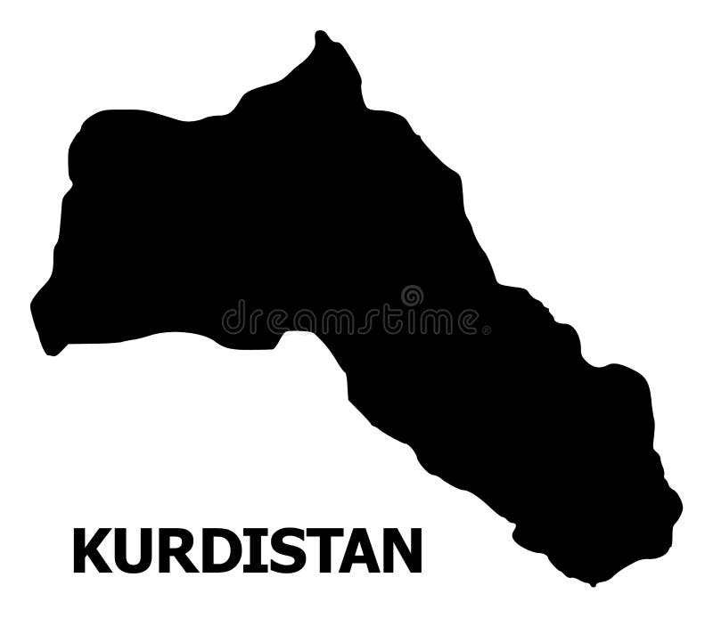 Kurdistan map vector stock vector. Illustration of silhouette - 107177521