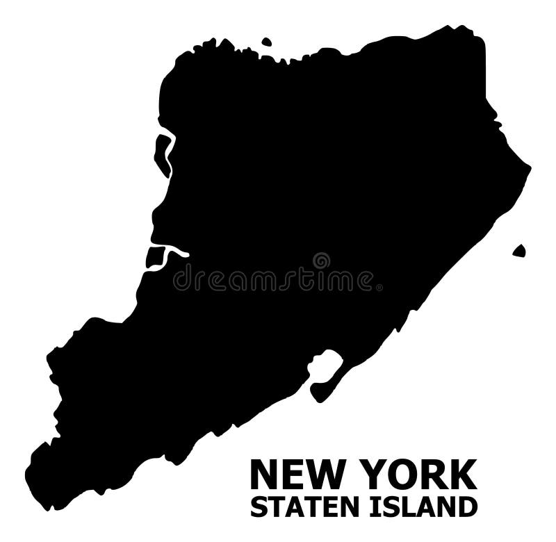 Staten Island, New York Architecture Line Skyline Illustration. Linear ...
