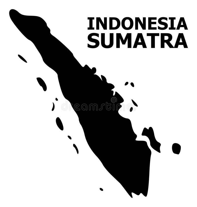Vector Flat Map of Sumatra Island with Caption Stock Vector ... Vector Flat Map of Sumatra Island with Caption Stock Vector ...