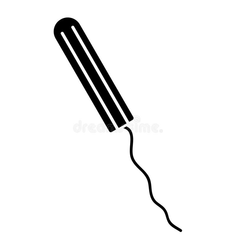Vector Flat Menstrual Tampon Icon Stock Illustration - Illustration of ...