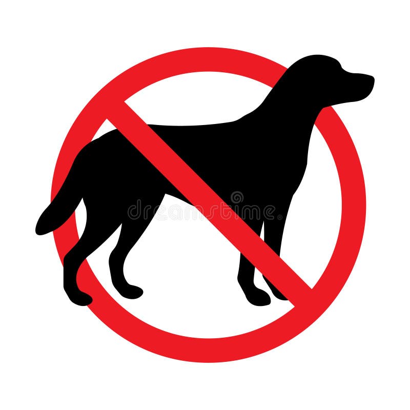 Vector flat no dog sign stock vector. Illustration of banner - 264895403