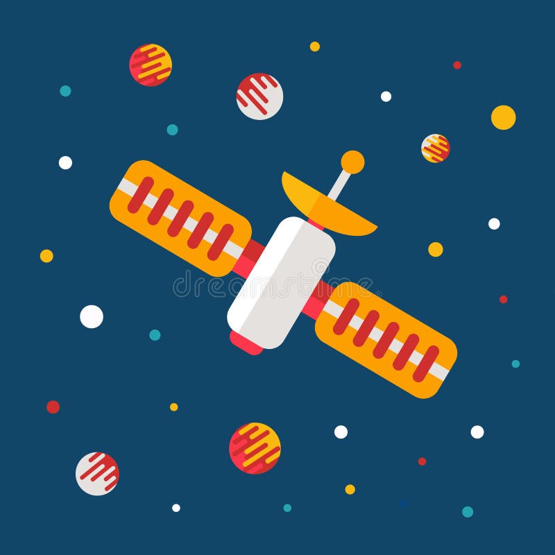 Outer Space Travel Poster with Hand Drawn Doodle Sketch Elements Stock ...