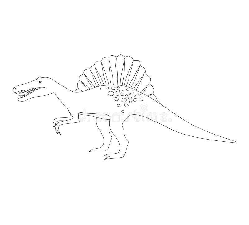 Outline Spinosaurus Stock Illustrations – 600 Outline Spinosaurus Stock ...