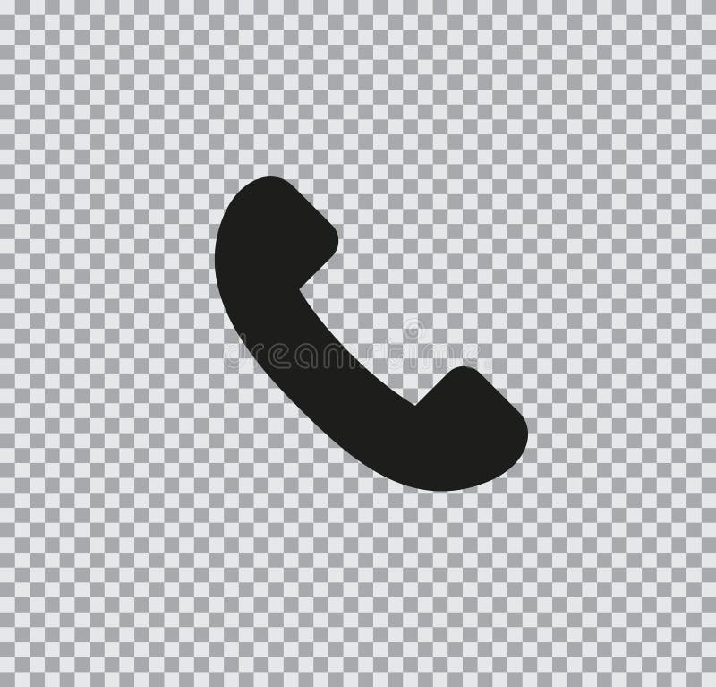 Vector Flat Phone Icon on Transparent Background Stock Vector ...