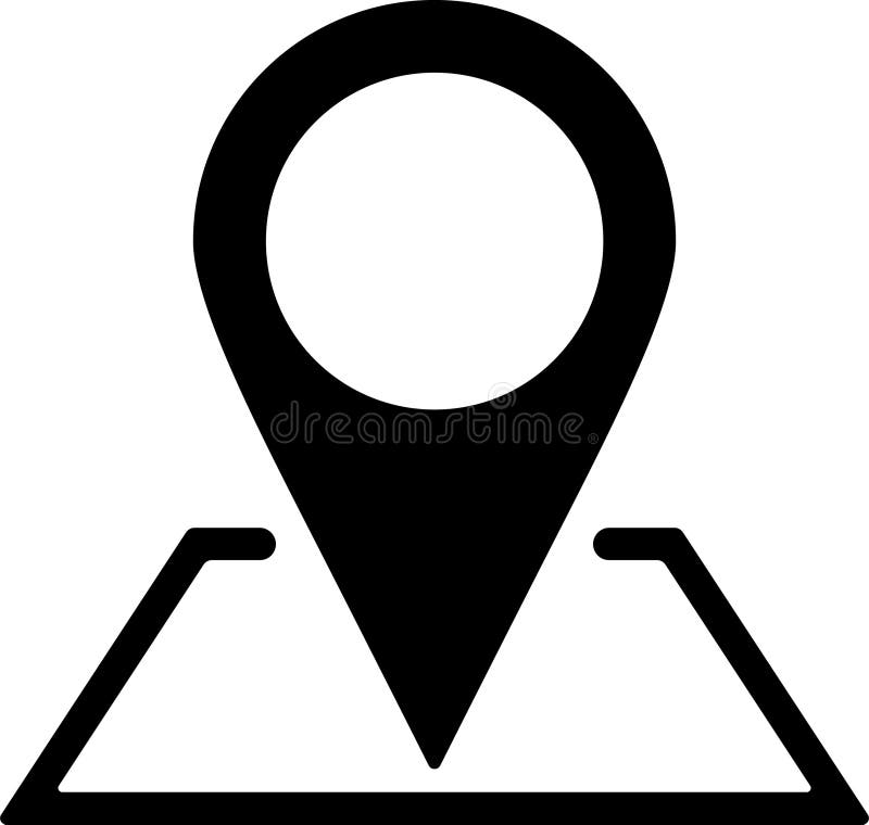 Vector Flat Pin Icon As a Location Designation Concept Stock Vector ...