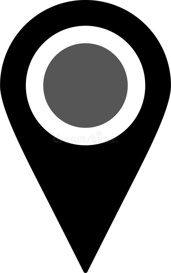 Vector Flat Pin Icon As a Place Position Designation Concept Stock ...