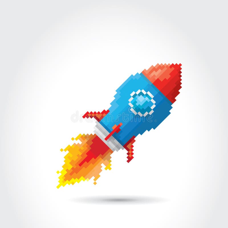 Pixel Art Rocket Stock Illustrations – 781 Pixel Art Rocket Stock ...