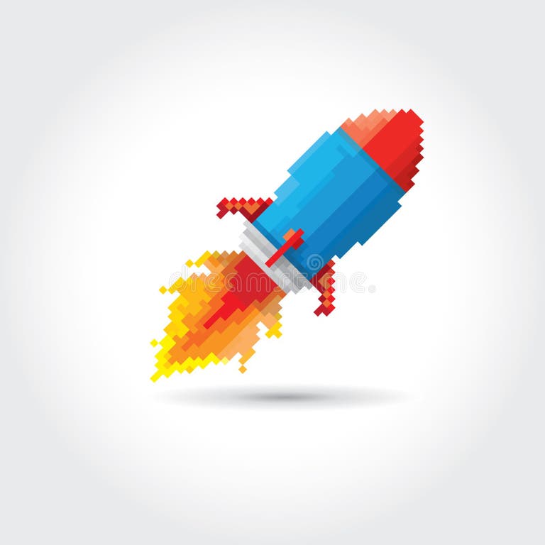 Pixel Art Rocket Stock Illustrations – 1,129 Pixel Art Rocket Stock ...