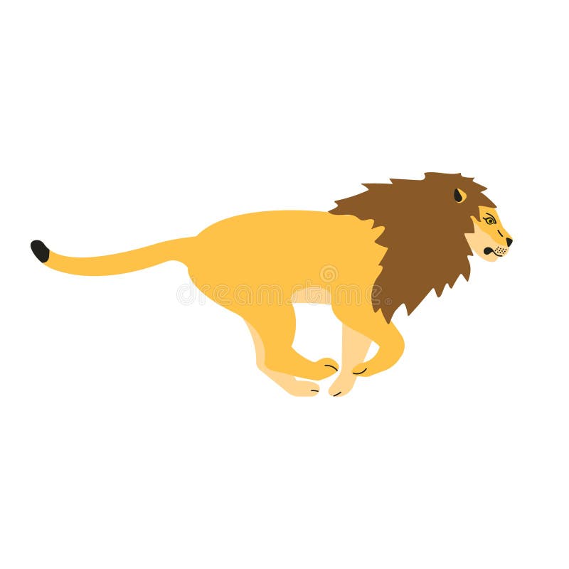 Running Lion Stock Illustrations – 1,030 Running Lion Stock ...