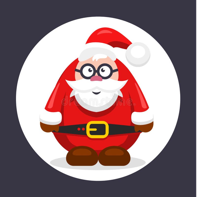 Vector flat santa stock vector. Illustration of vector - 80395638