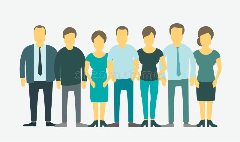 Vector Flat Set. Business Group Company Staff Stock Vector ...