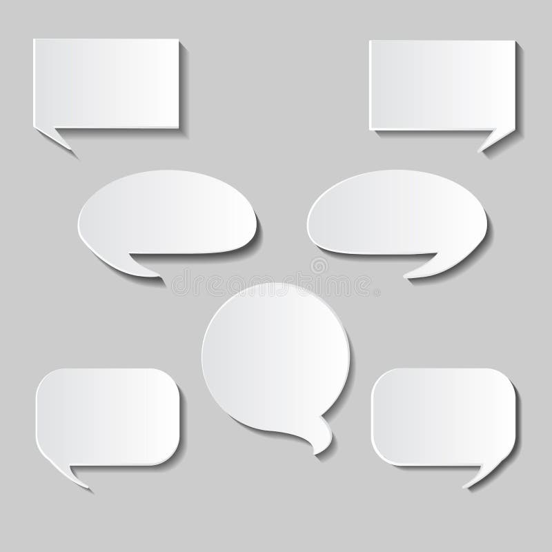 Vector Flat Speech Bubbles. Modern Design Speech Bubbles Stock Vector ...