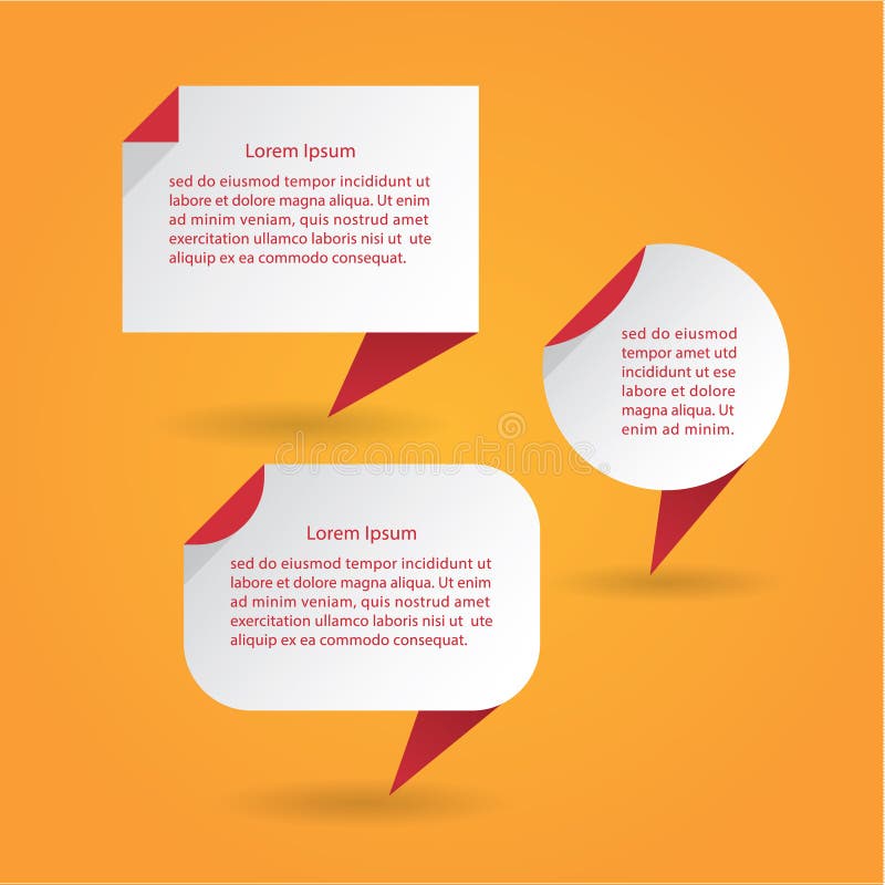 Vector Flat Speech Bubbles. Modern Design Speech Bubbles with Dr Stock ...