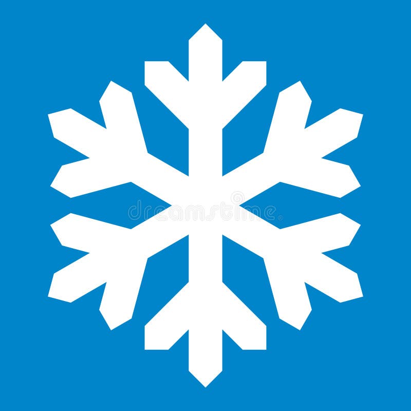 White snowflake icon stock vector. Illustration of elegant - 225400569