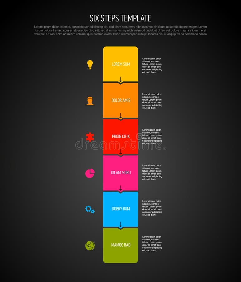 Vertical Progress Infographic Stock Vector - Illustration of chart ...