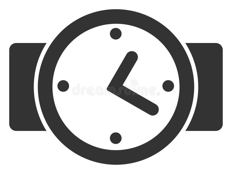 Vector Flat Watches Icon stock vector. Illustration of glyph - 158798707