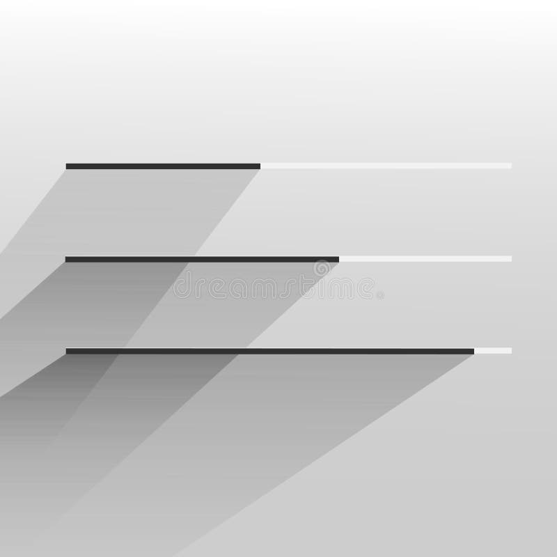 Vector Flat White Modern Trendy Design Progress Bar Stock Vector ...