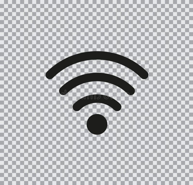 Vector Flat Wi-fi Icon on Transparent Background Stock Illustration ... Vector Flat Wi-fi Icon on Transparent Background Stock Illustration ...