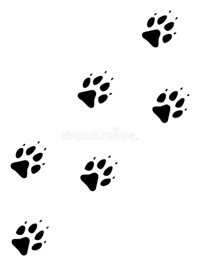 Wolf Tracks Clip Art