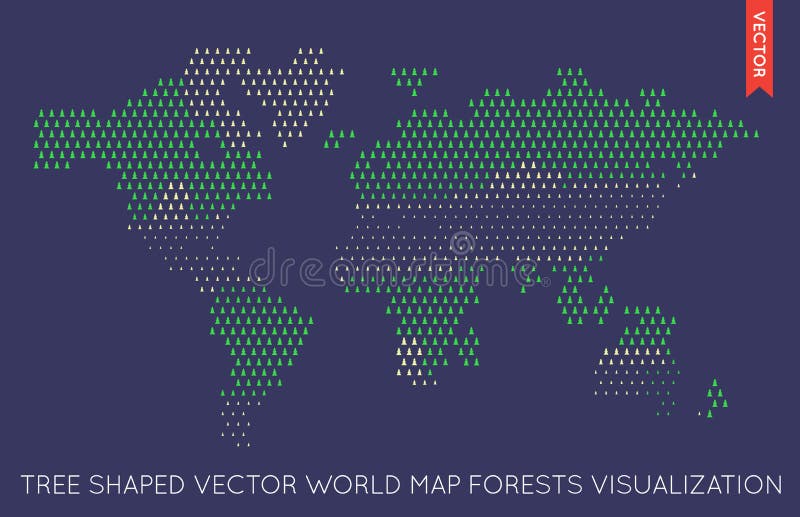 Vector Flat World Map Infographic. Map of the World Stock Vector ...