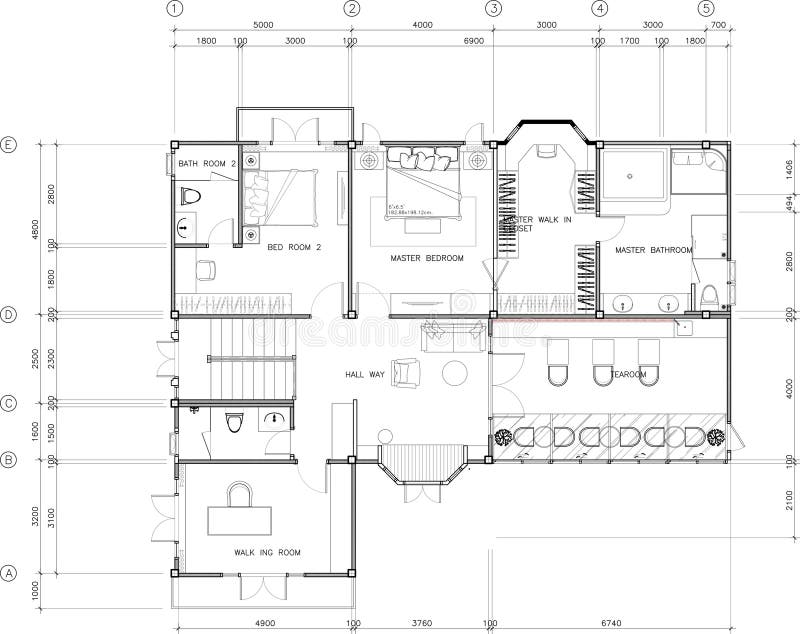 Second Floor Layout Blueprint Stock Illustrations – 11 Second Floor Layout Blueprint Stock ...