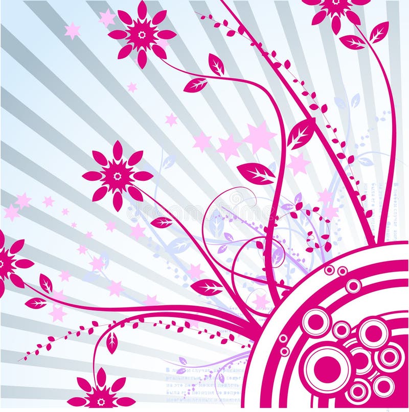 Vector floral ilustración del vector. Ilustración de follaje - 2581631