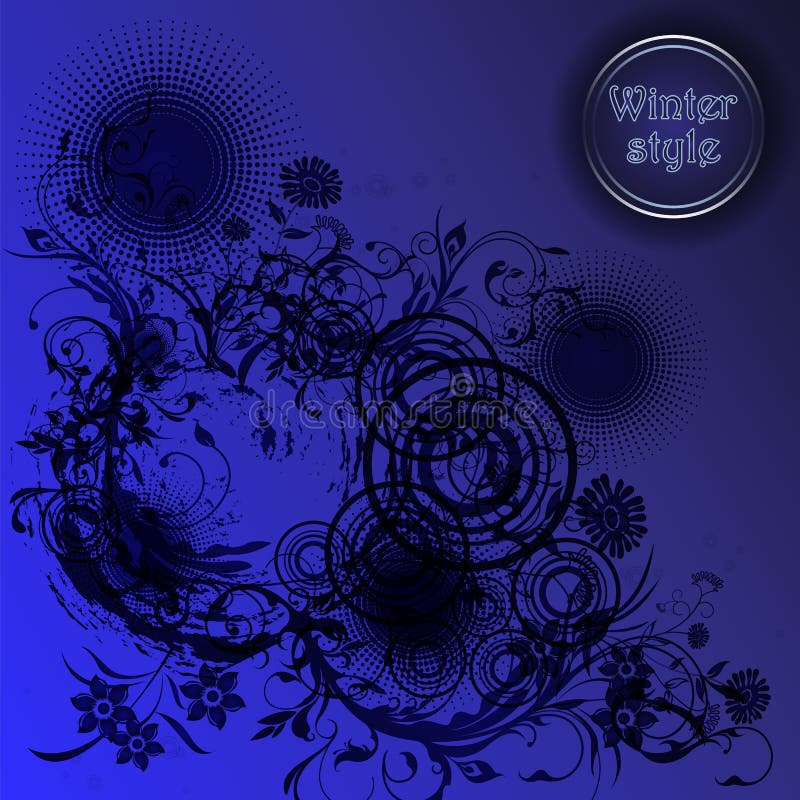 Vector Floral Background for Bussines or Oth Cards Stock Illustration ...