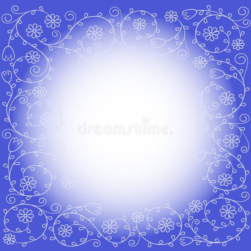 Vector Floral Background for Decoration. Frame from a Floral Pattern on ...