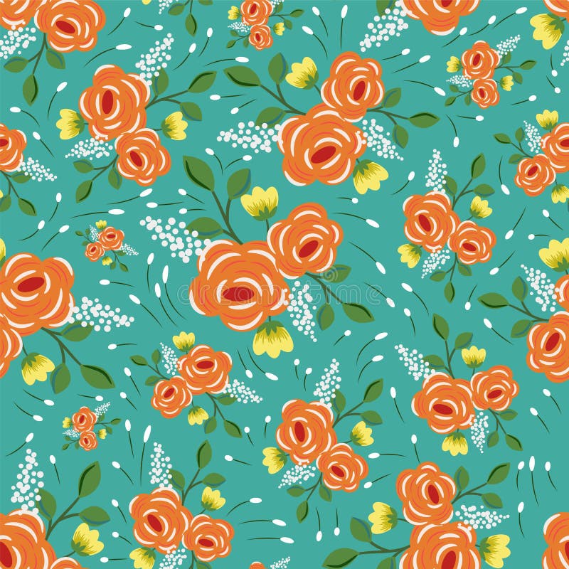 Stylised Floral Damask Design Motif Stock Vector - Illustration of ...