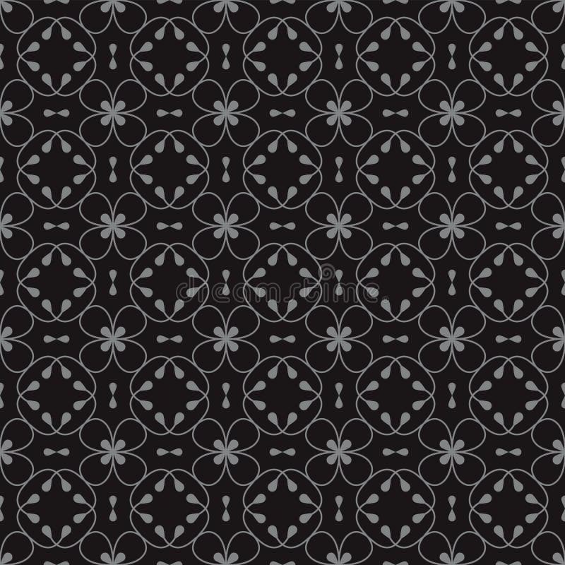 Vector Floral Background in Trendy Mono Line Style. Stock Vector ...