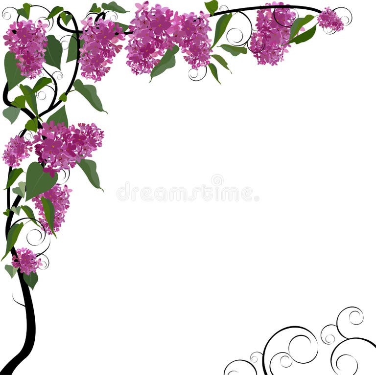 Lilac Corner Border Stock Illustrations – 1,241 Lilac Corner Border ...