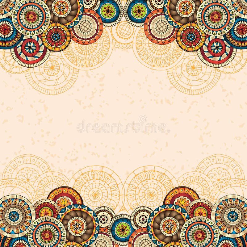 Vector Floral Decorative Background. Stock Vector - Illustration of ...