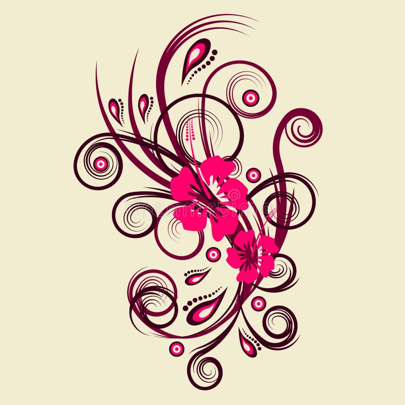 Vector floral design stock vector. Illustration of design - 2700645