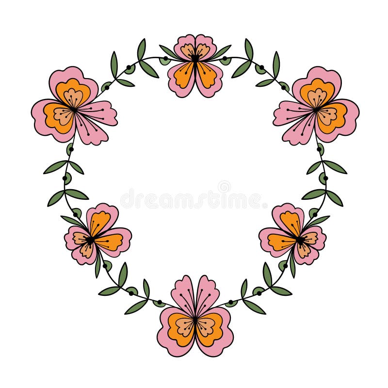 Vector Floral Frame. Decorative Element for Graphic Design Stock Vector ...