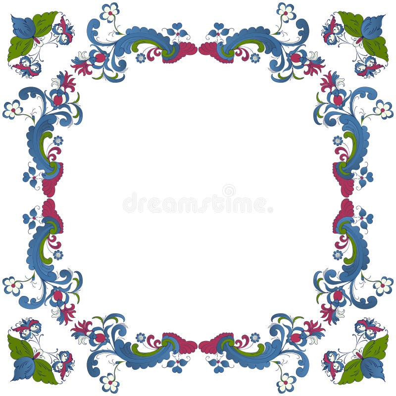 Rosemaling Frame Stock Illustrations – 22 Rosemaling Frame Stock ...