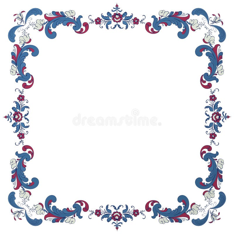 Rosemaling Frame Stock Illustrations – 20 Rosemaling Frame Stock ...