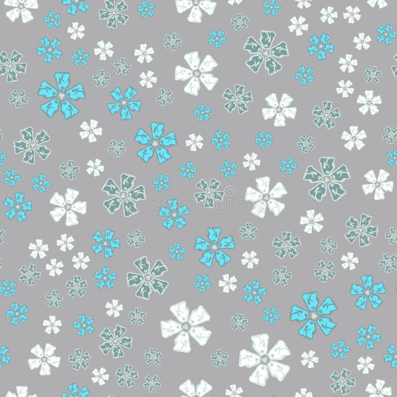 Simple Pastel Color Floral Pattern Vector Seamless Stock Vector ...
