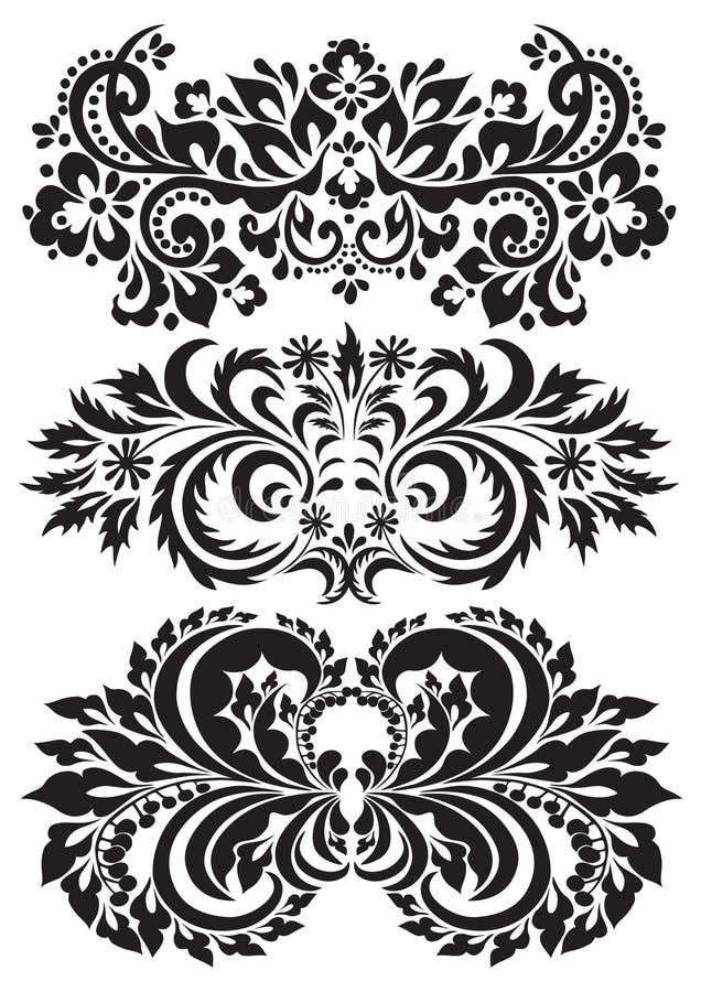 Vector floral patterns stock vector. Illustration of cute - 4445755
