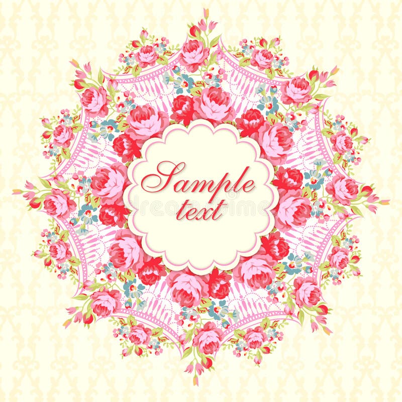 Floral Round Pattern of the Flower Petals Stock Vector - Illustration ...