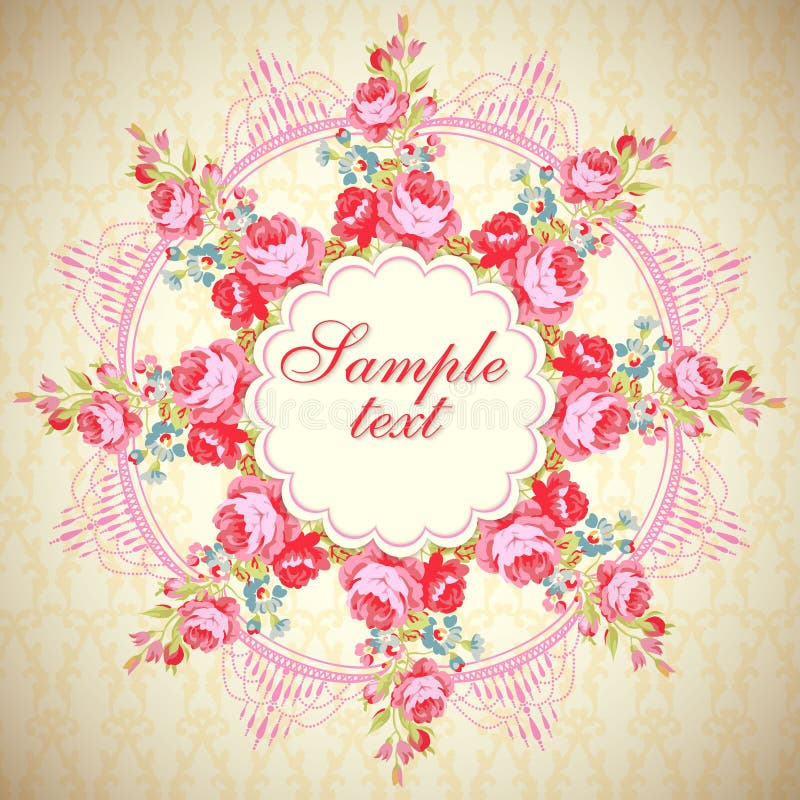 Floral Round Pattern of the Flower Petals Stock Vector - Illustration ...