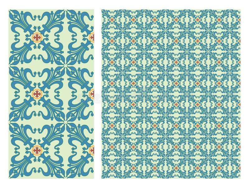 Floral Seamless Decorative Pattern Stock Vector, Use for Tiled ...