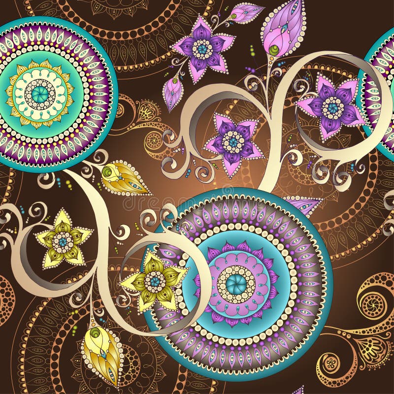 Mayan Circle Pattern Background Stock Photo - Image of aged, custom ...