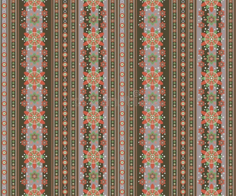 Vector Floral Seamless Pattern in Country Style Stock Vector ...
