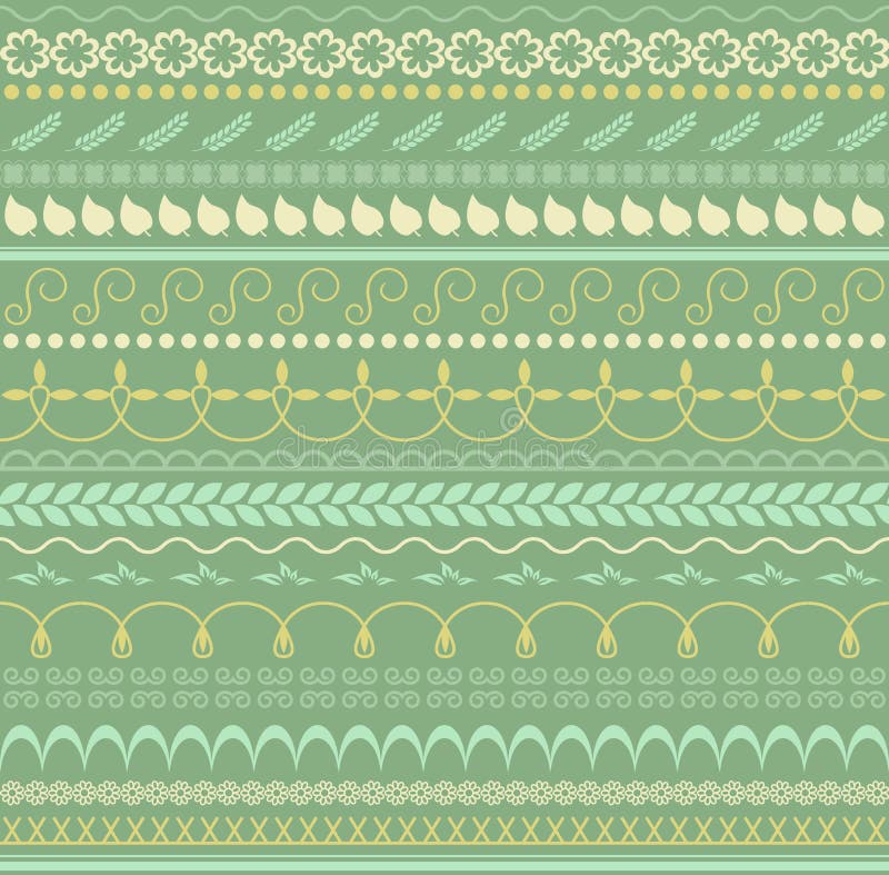 Vector. Floral Seamless Pattern. Horizontal Background for Textile ...