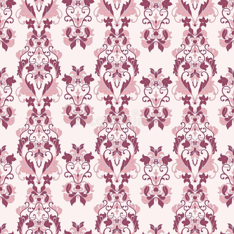 Vector Floral Wallpaper. Classic Stock Vector - Illustration of flower ...